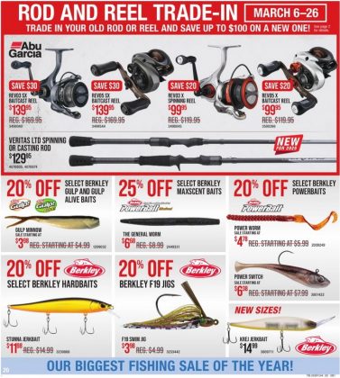 Bass Pro Shops Spring Classic Fishing Sale Mar 06 – Mar 26, 2025