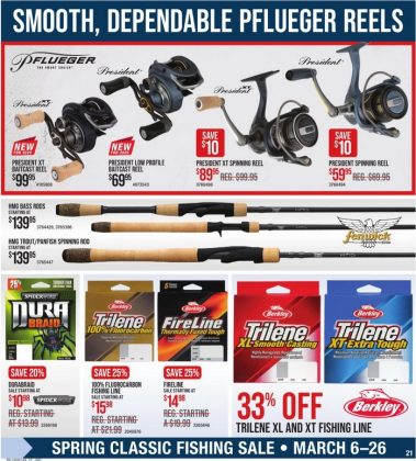 Bass Pro Shops Spring Classic Fishing Sale Mar 06 – Mar 26, 2025