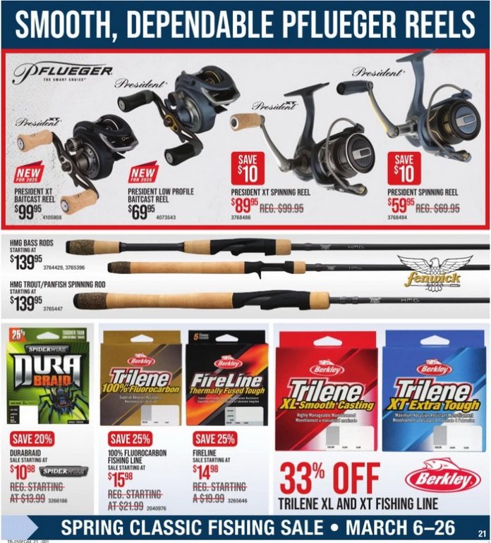 Bass Pro Shops Spring Classic Fishing Sale Mar 06 – Mar 26, 2025