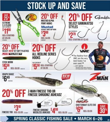 Bass Pro Shops Spring Classic Fishing Sale Mar 06 – Mar 26, 2025