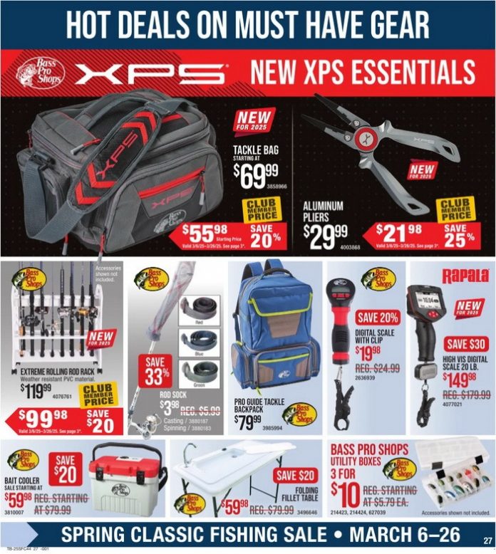 Bass Pro Shops Spring Classic Fishing Sale Mar 06 – Mar 26, 2025