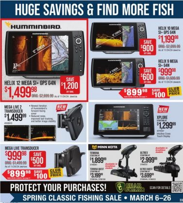 Bass Pro Shops Spring Classic Fishing Sale Mar 06 – Mar 26, 2025