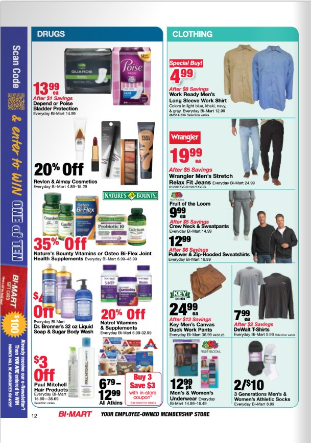 Bi-Mart Weekly Ad Mar 25 – Apr 14, 2025
