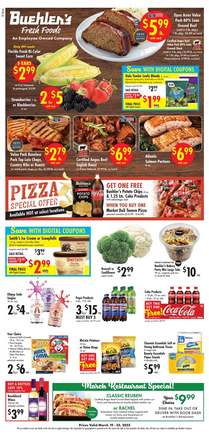 Buehler's Weekly Ad Mar 19 – Mar 25, 2025