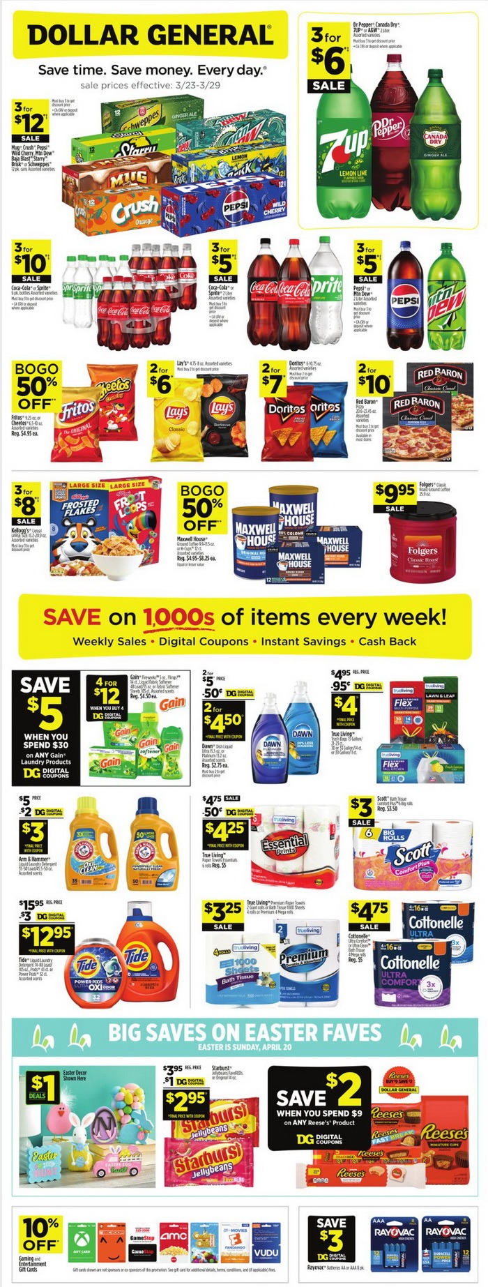 Dollar General Weekly Ad Mar 23 – Mar 29, 2025 (Easter Promotion Included)