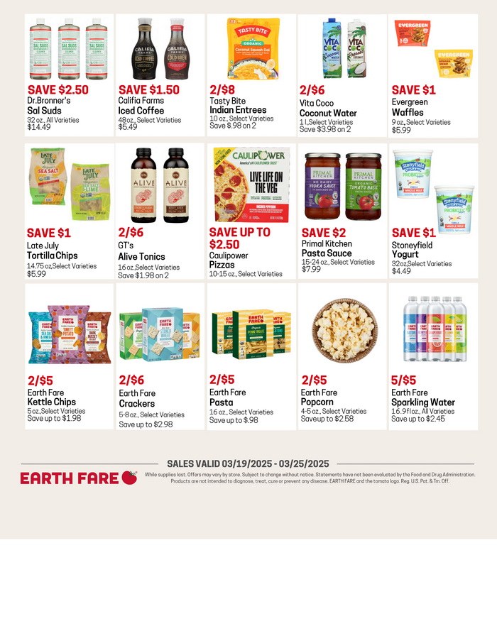Earth Fare Weekly Ad Mar 19 – Mar 25, 2025