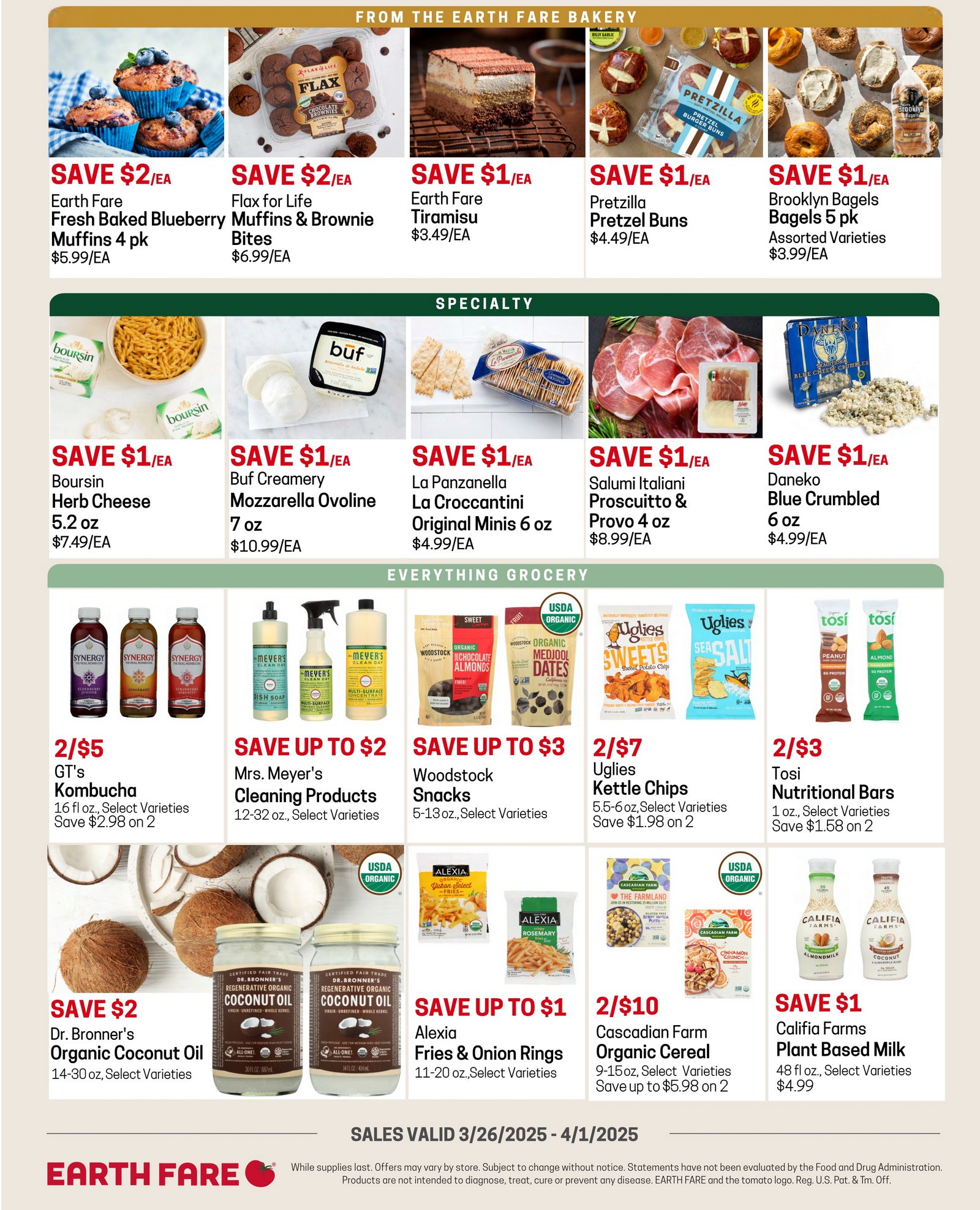 Earth Fare Weekly Ad Mar 26 – Apr 01, 2025