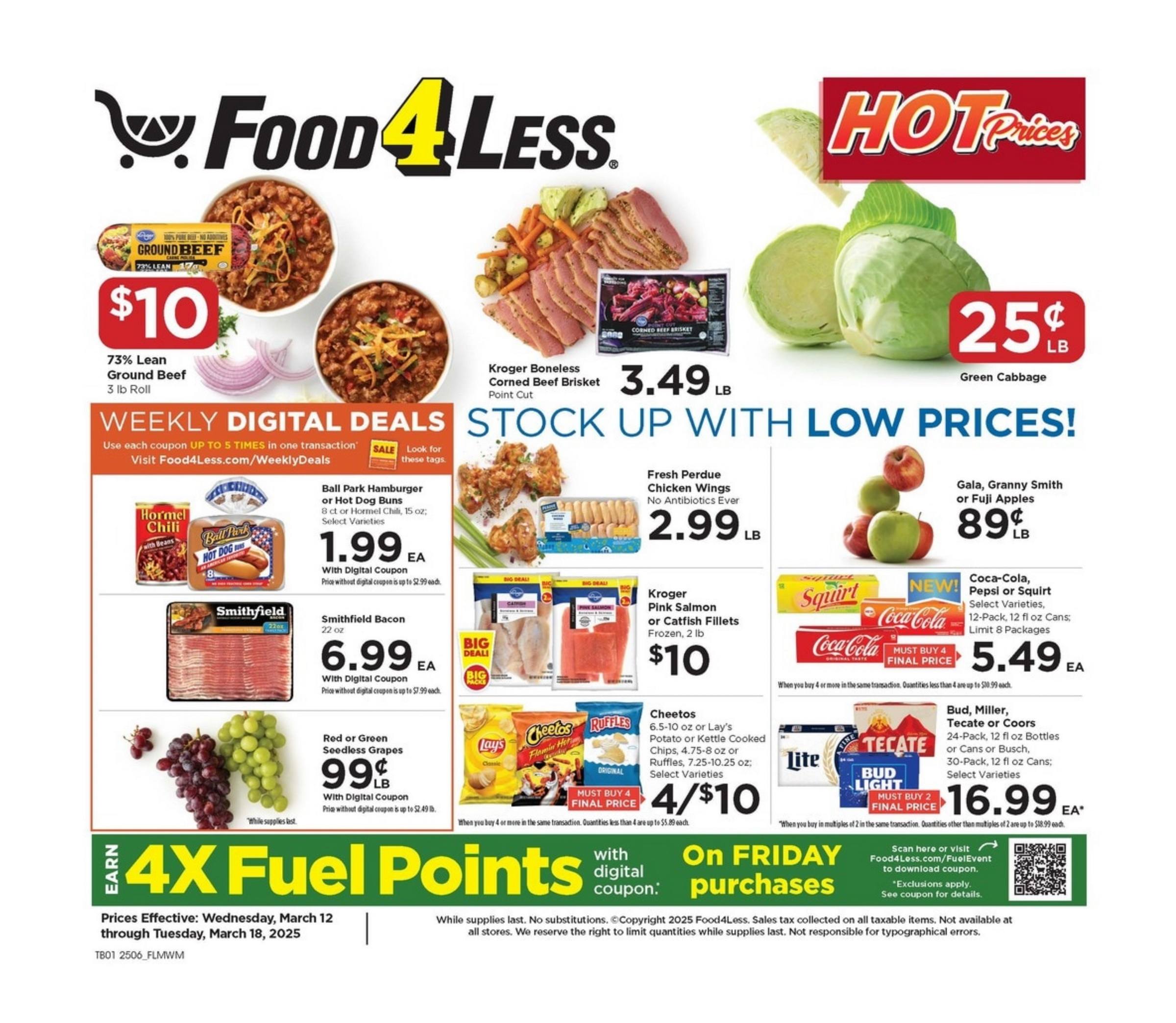 Food 4 Less Weekly Ad Mar 12 – Mar 18, 2025 (St. Patrick's Day ...