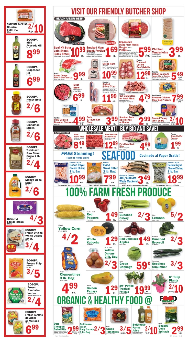Food Bazaar Weekly Ad Mar 27 – Apr 02, 2025