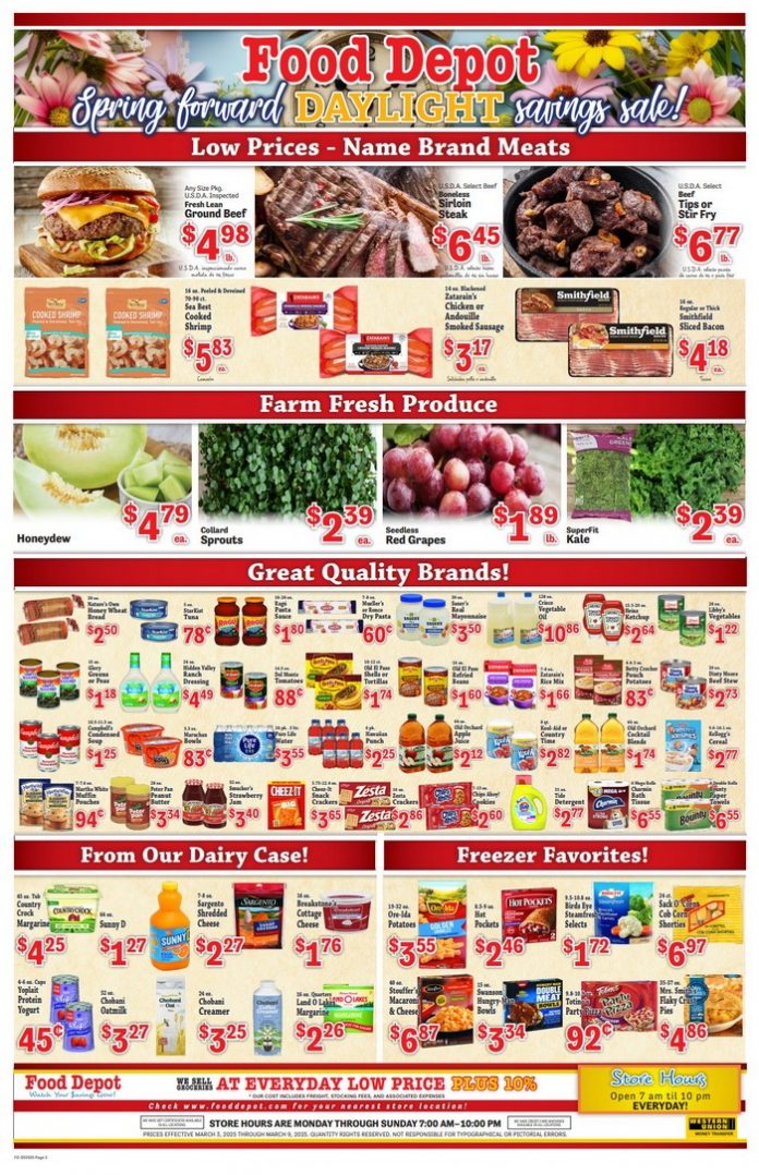 Food Depot Weekly Ad Mar 03 – Mar 09, 2025