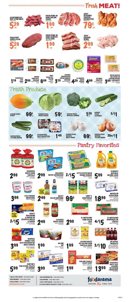 Foodarama Weekly Ad Mar 05 – Mar 11, 2025