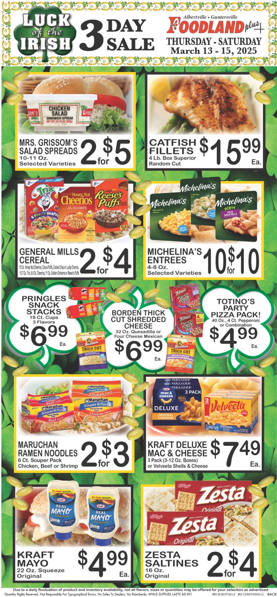 Foodland(US) Weekly Ad Mar 11 – Mar 17, 2025 (St. Patrick's Day ...