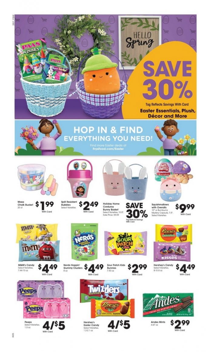 Fry's Food Weekly Ad Mar 19 – Mar 25, 2025 (Easter Promotion Included)