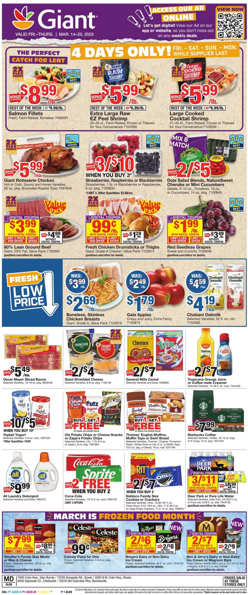 Giant Food Weekly Ad Mar 14 – Mar 20, 2025