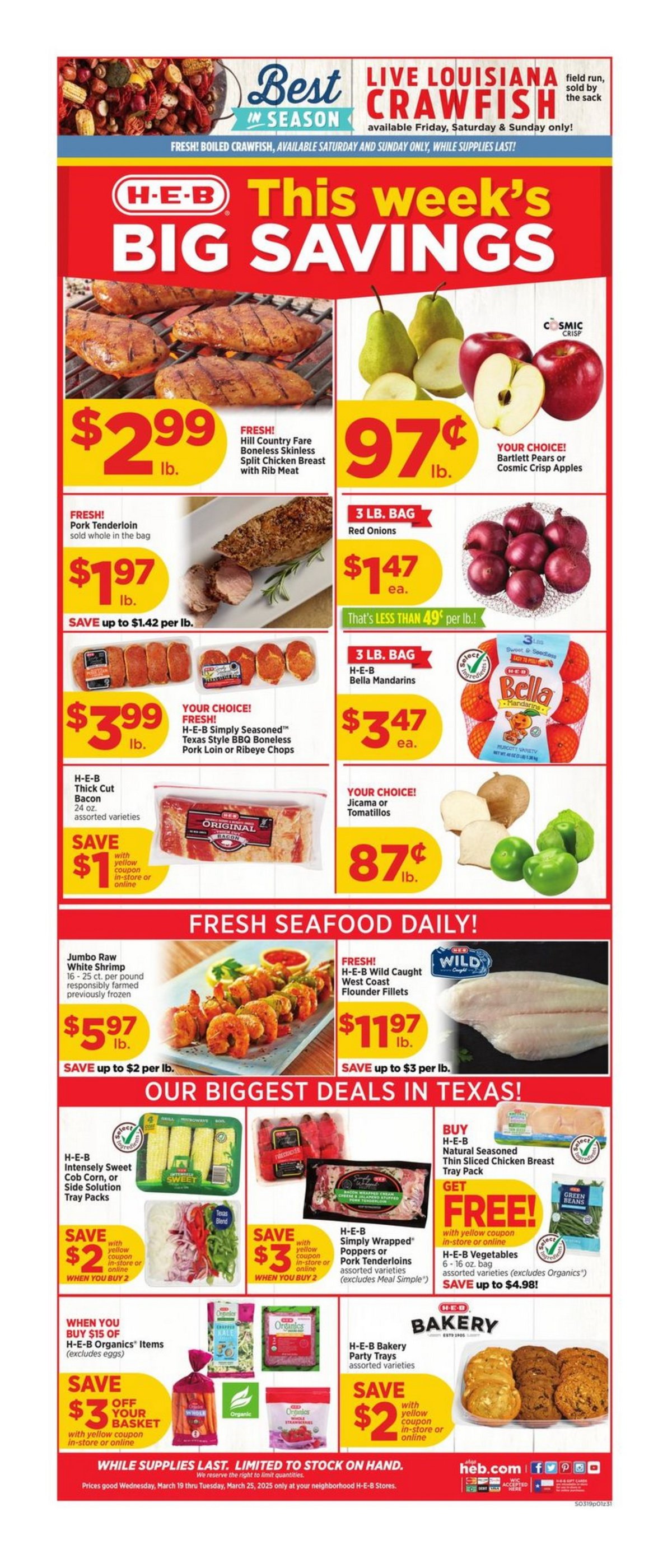 HEB Weekly Ad Mar 19 – Mar 25, 2025
