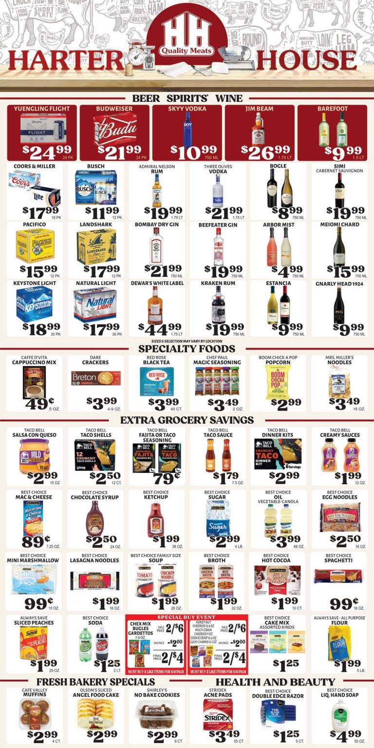 Harter House Weekly Ad Mar 19 – Mar 25, 2025