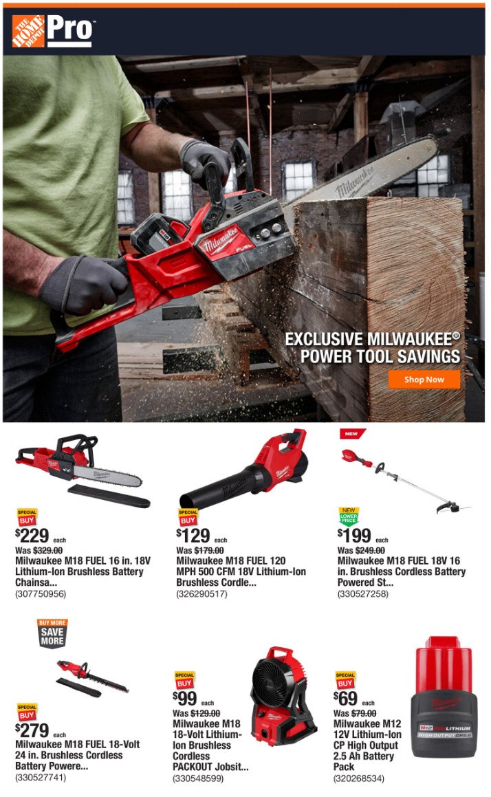 Home Depot Pro Weekly Ad Mar 17 – Mar 24, 2025