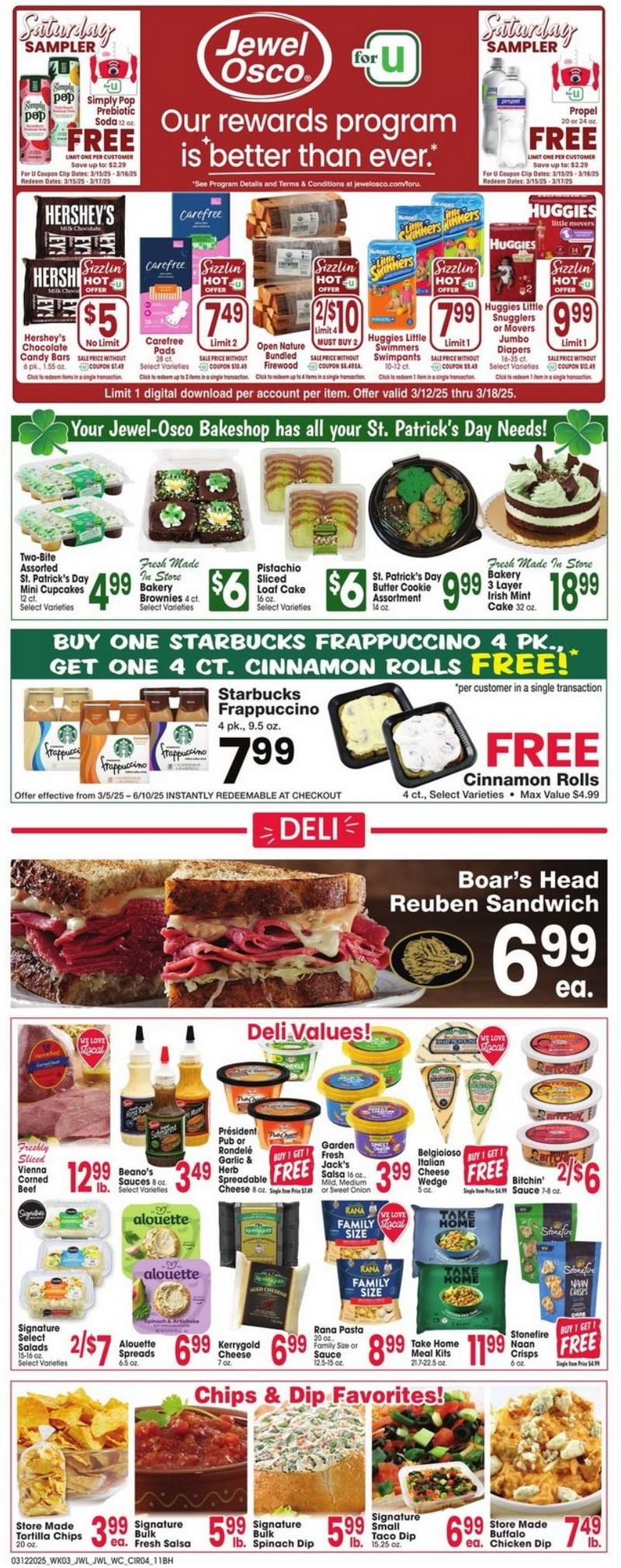 Jewel Osco Weekly Ad Mar 12 – Mar 18, 2025 (St. Patrick's Day Promotion ...