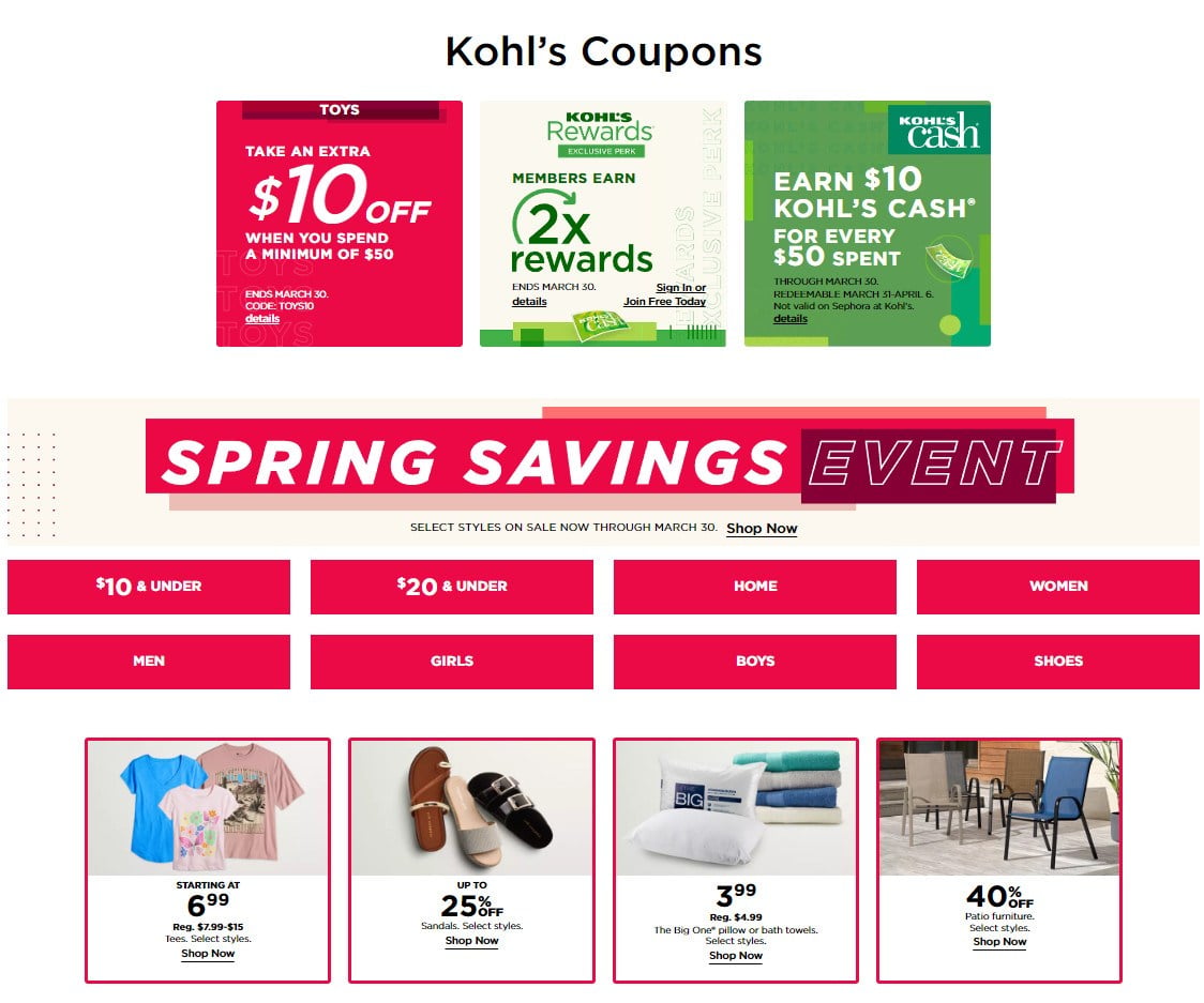Kohl's Coupon Ad Until Mar 30, 2025 (Easter Promotion Included)
