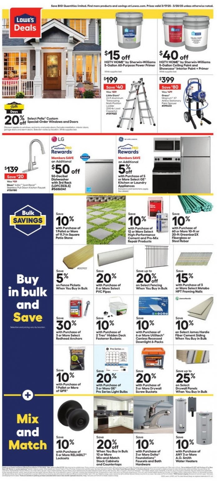 Lowe's Weekly Ad Mar 17 – Mar 28, 2025