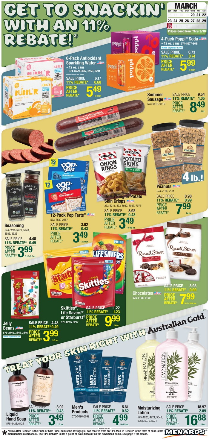 Menards Home Essentials Ad Mar 20 – Mar 30, 2025