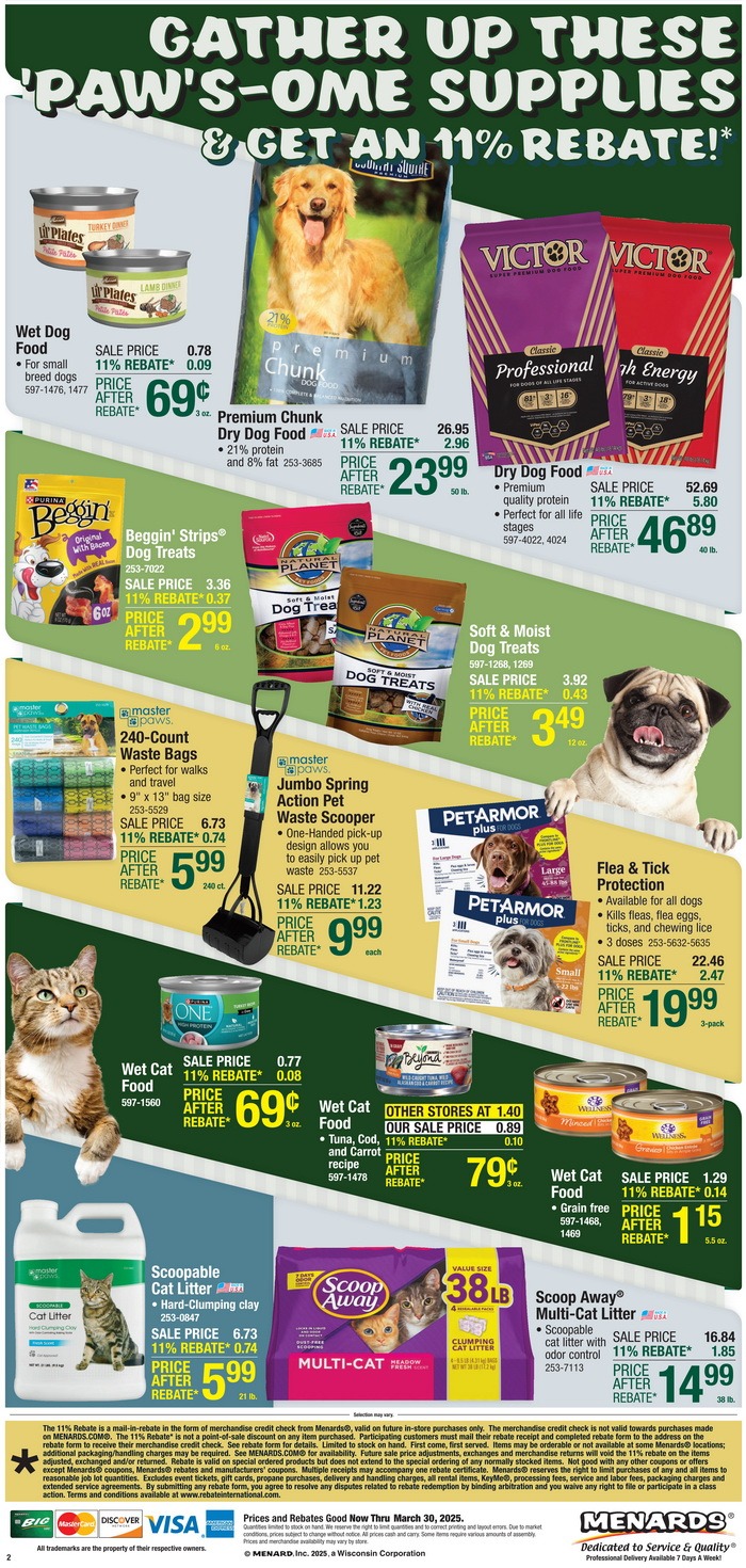 Menards Home Essentials Ad Mar 20 – Mar 30, 2025