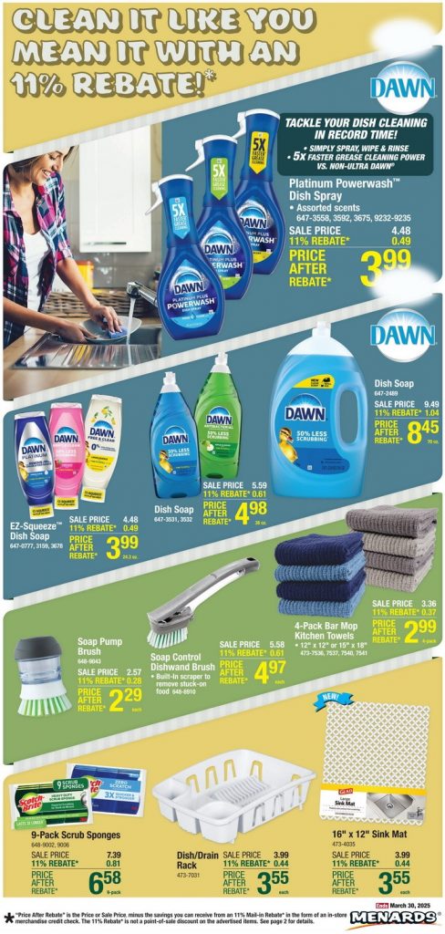 Menards Home Essentials Ad Mar 20 – Mar 30, 2025