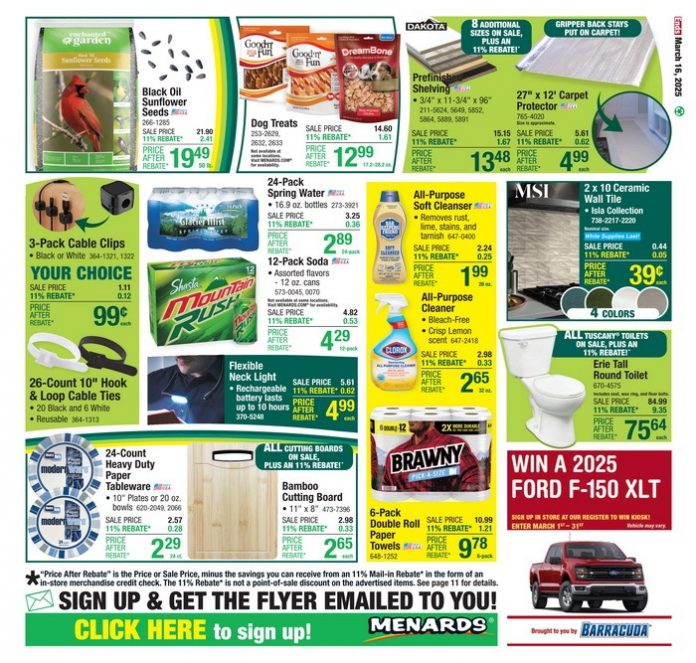 Menards Weekly Ad Mar 06 – Mar 16, 2025