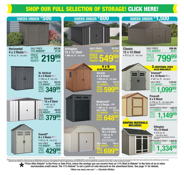 Menards Weekly Ad Mar 20 – Mar 30, 2025