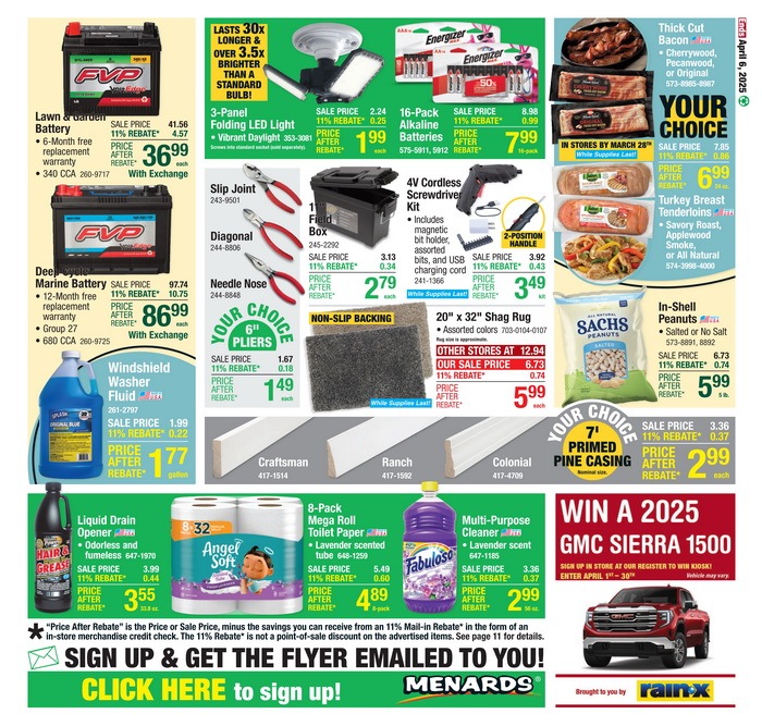 Menards Weekly Ad Mar 27 – Apr 06, 2025