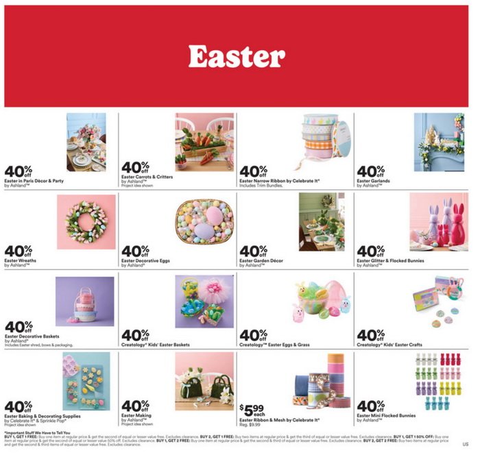 Michaels Weekly Ad Mar 16 – Mar 22, 2025 (Easter Promotion Included)