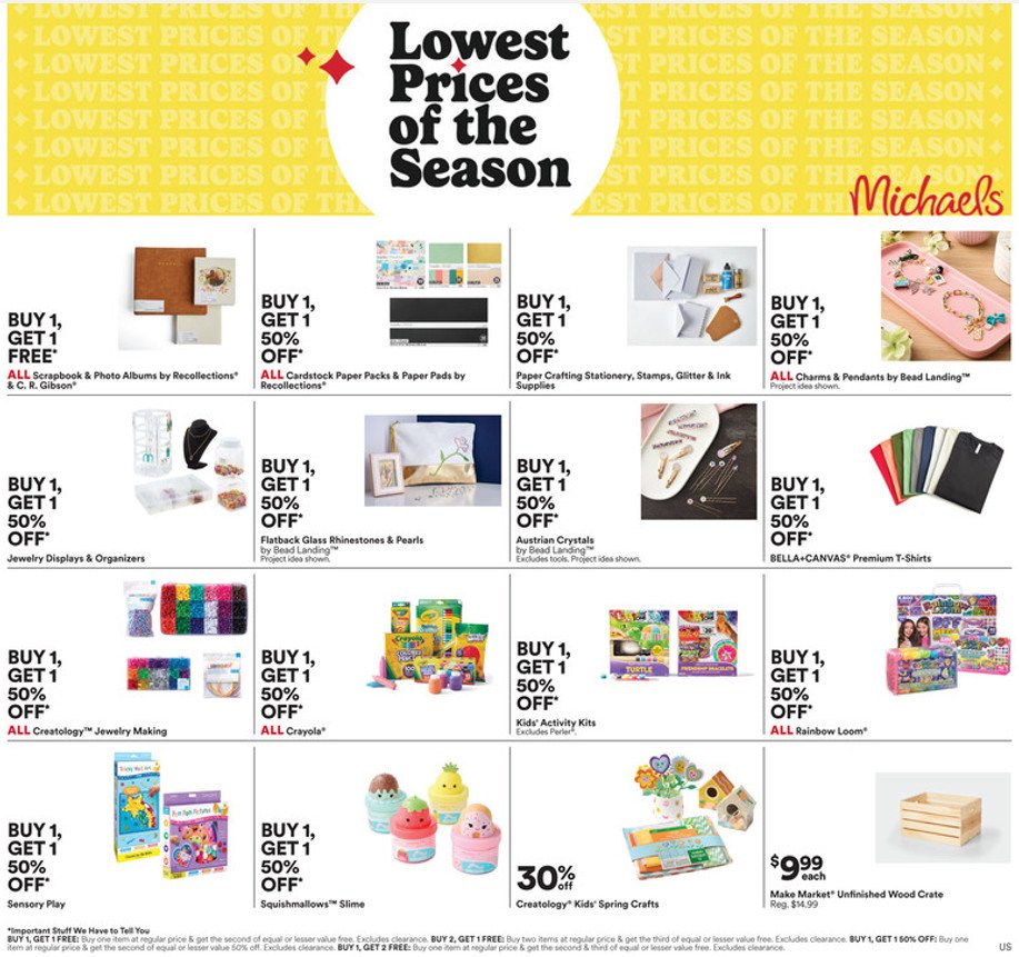 Michaels Weekly Ad Mar 28 – Apr 06, 2025 (Easter Day Promotion Included)
