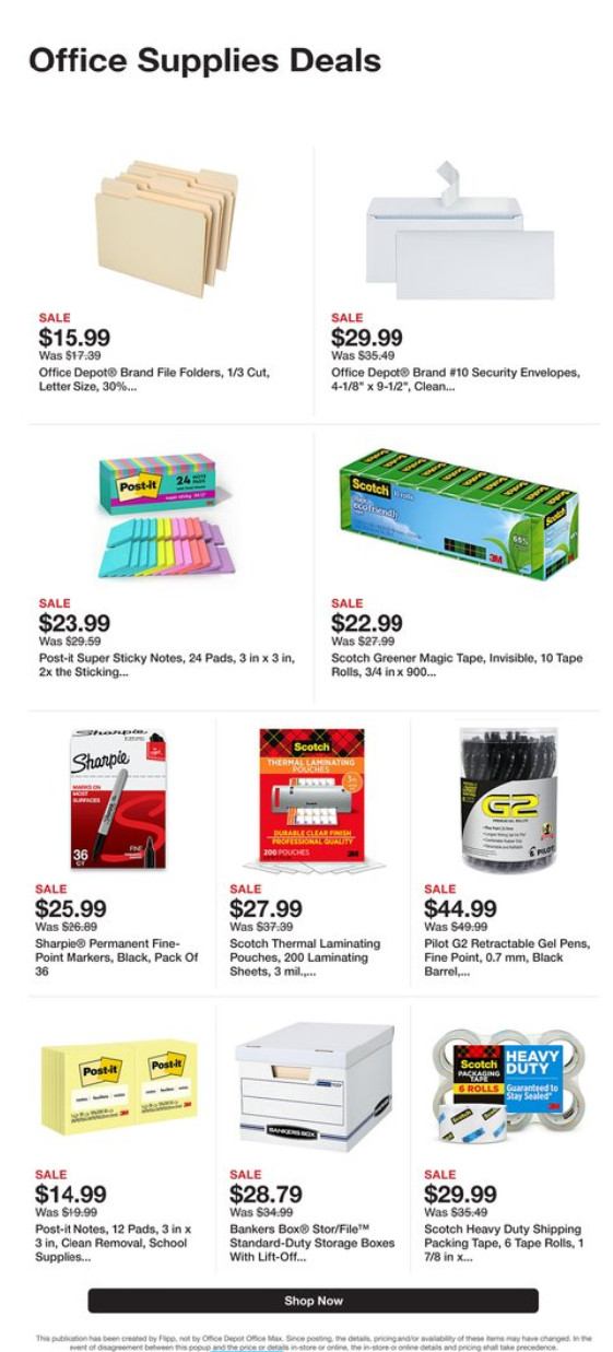 Office Depot Weekly Ad Mar 18 – Mar 23, 2025