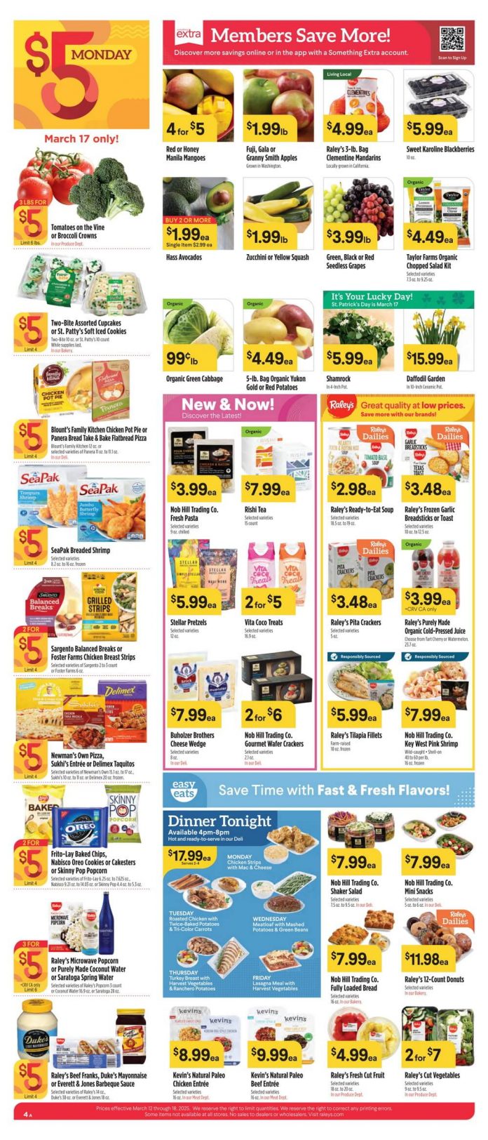 Raley's Supermarkets Weekly Ad Mar 12 – Mar 18, 2025 (St. Patrick's Day ...