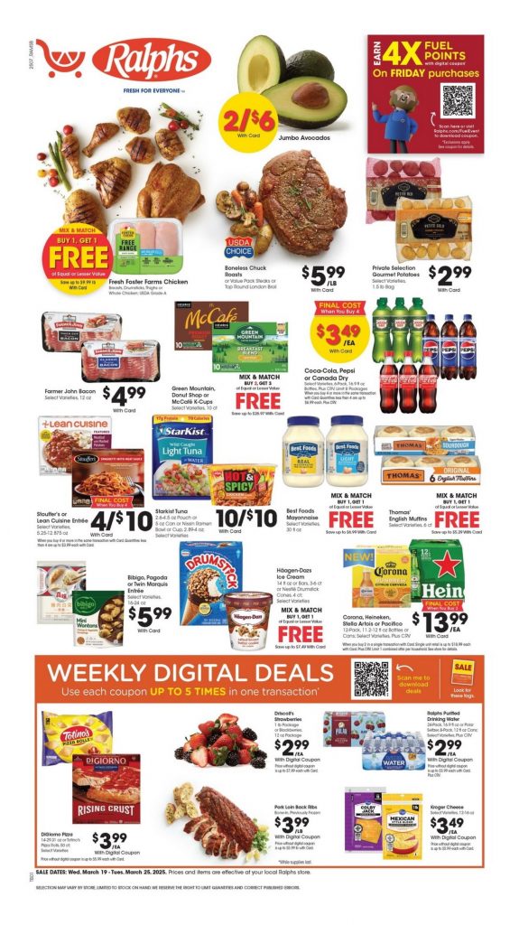 Ralphs Weekly Ad Mar 19 – Mar 25, 2025