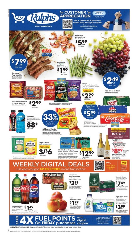 Ralphs Weekly Ad Mar 26 – Apr 01, 2025 (Easter Promotion Included)