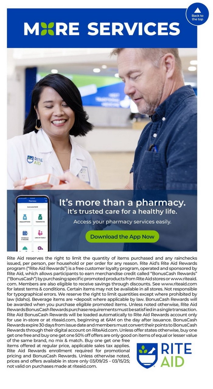 Rite Aid Weekly Ad Mar 09 – Mar 15, 2025 (Easter Promotion Included)