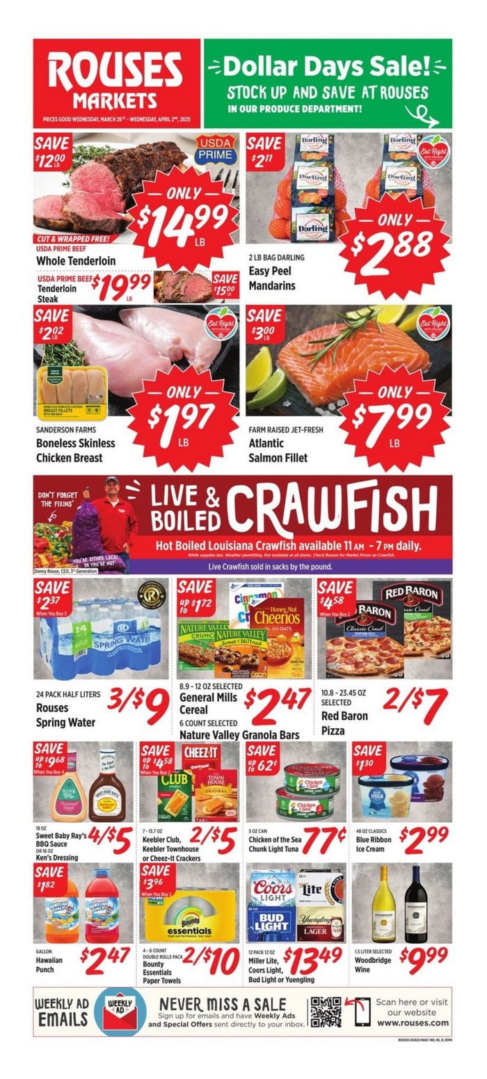 Rouses Weekly Ad Mar 26 – Apr 02, 2025 (Easter Promotion Included)