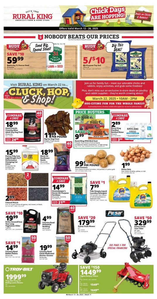 Rural King Weekly Ad Mar 13 – Mar 26, 2025