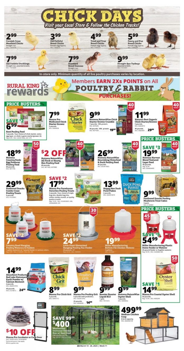 Rural King Weekly Ad Mar 13 – Mar 26, 2025