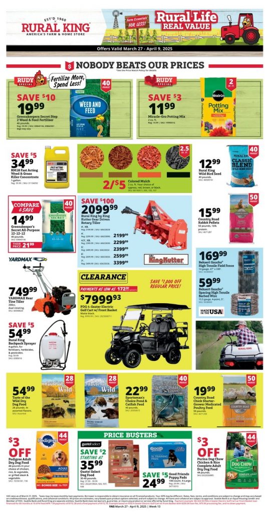 Rural King Weekly Ad Mar 27 – Apr 09, 2025