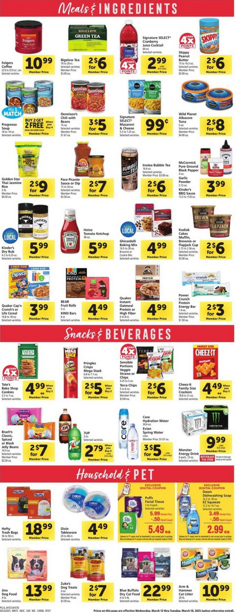 Safeway Weekly Ad Mar 12 – Mar 18, 2025 (St. Patrick's Day Promotion ...