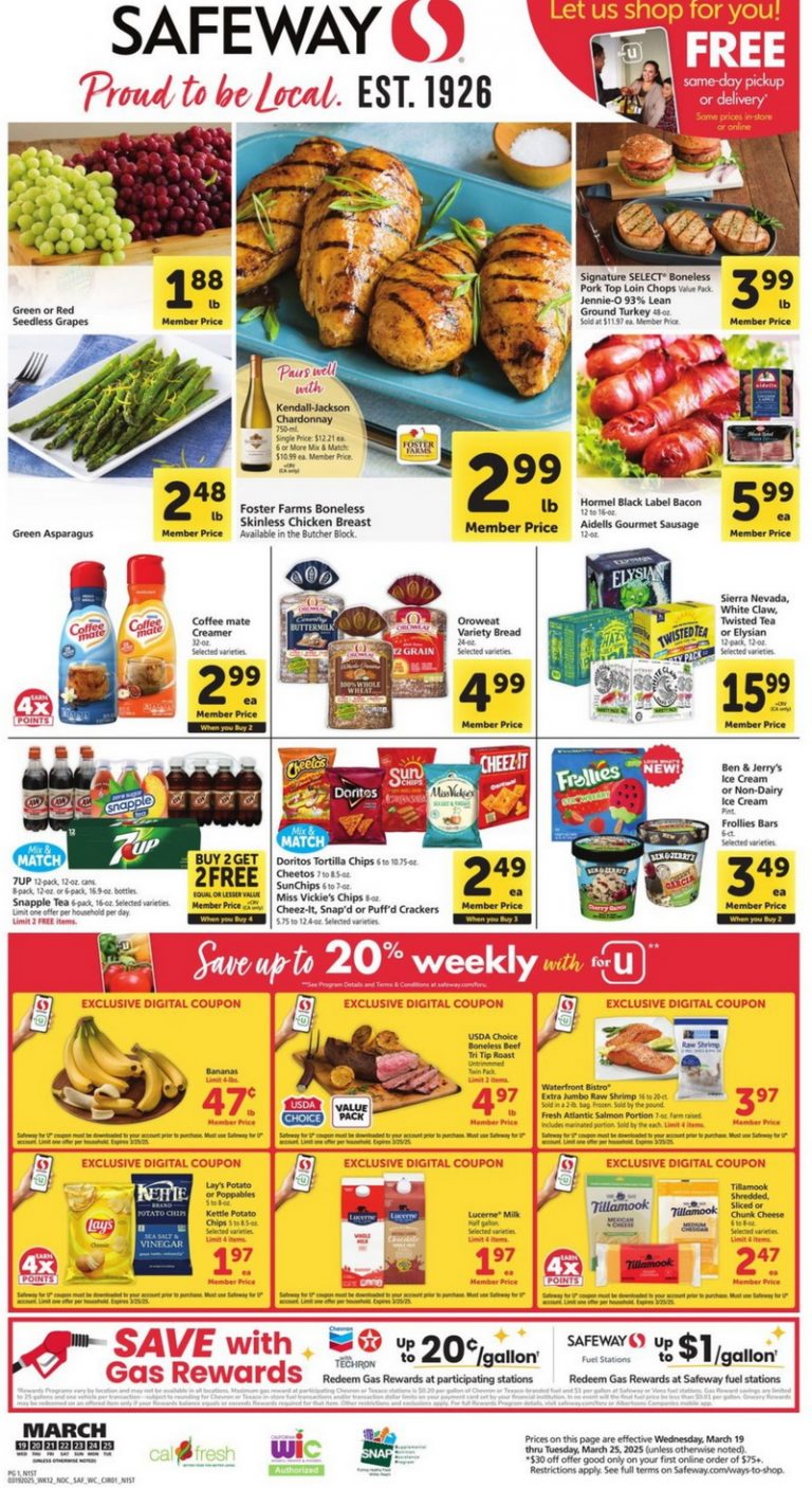 Safeway Weekly Ad Mar 19 – Mar 25, 2025