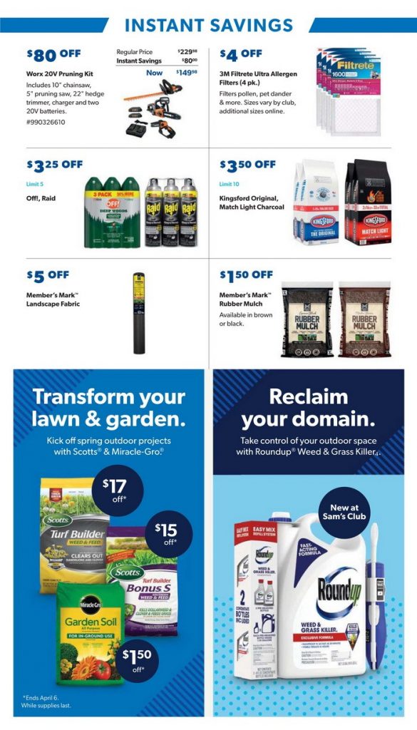 Sam's Club Instant Savings Ad Mar 12 – Apr 06, 2025 (Easter Promotion ...