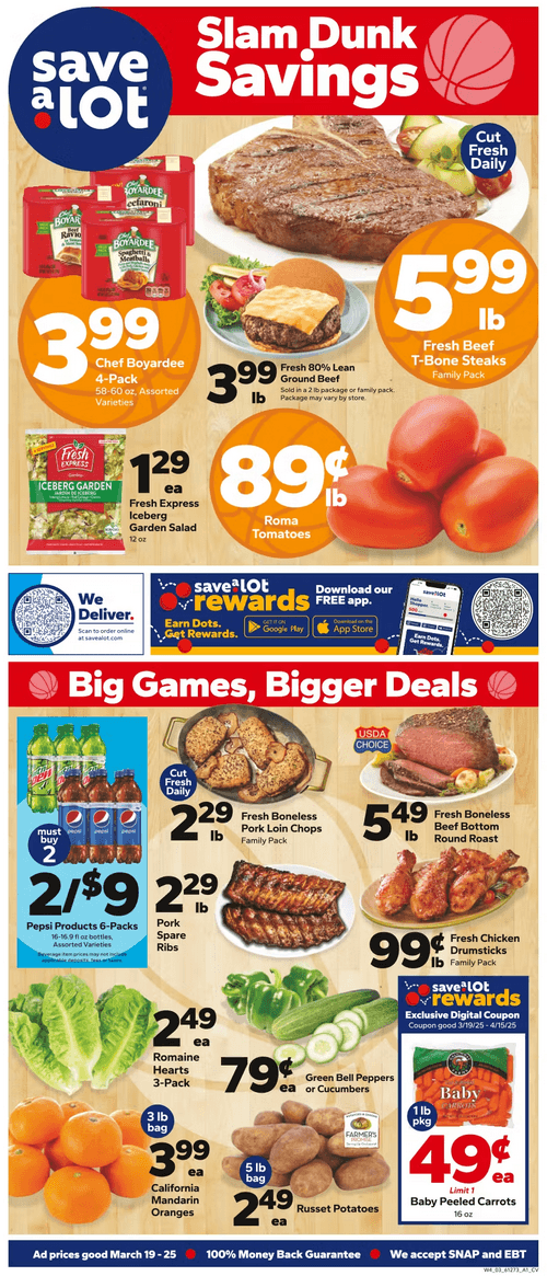 Save A Lot Weekly Ad Mar 19 – Mar 25, 2025