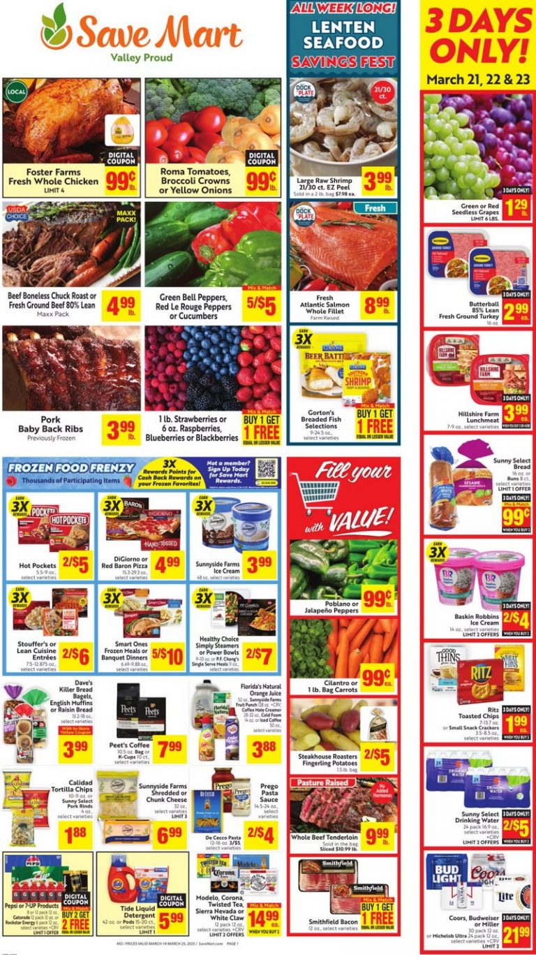 Save Mart Supermarkets Weekly Ad Mar 19 – Mar 25, 2025