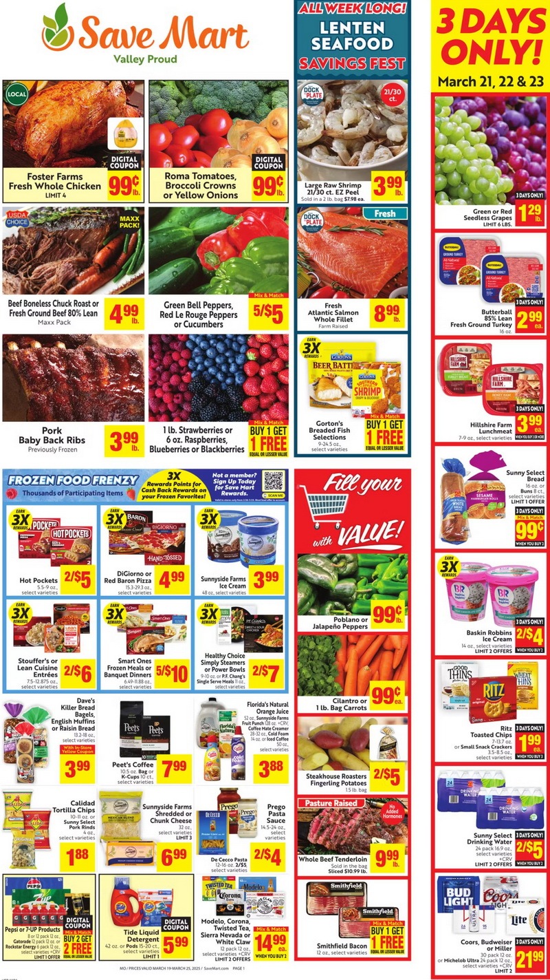 Save Mart Supermarkets Weekly Ad Mar 19 – Mar 25, 2025