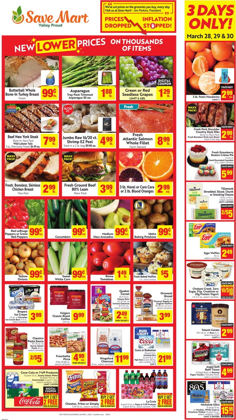 Save Mart Supermarkets Weekly Ad Mar 26 – Apr 01, 2025