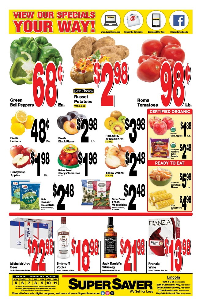 Super Saver Weekly Ad Mar 05 – Mar 11, 2025