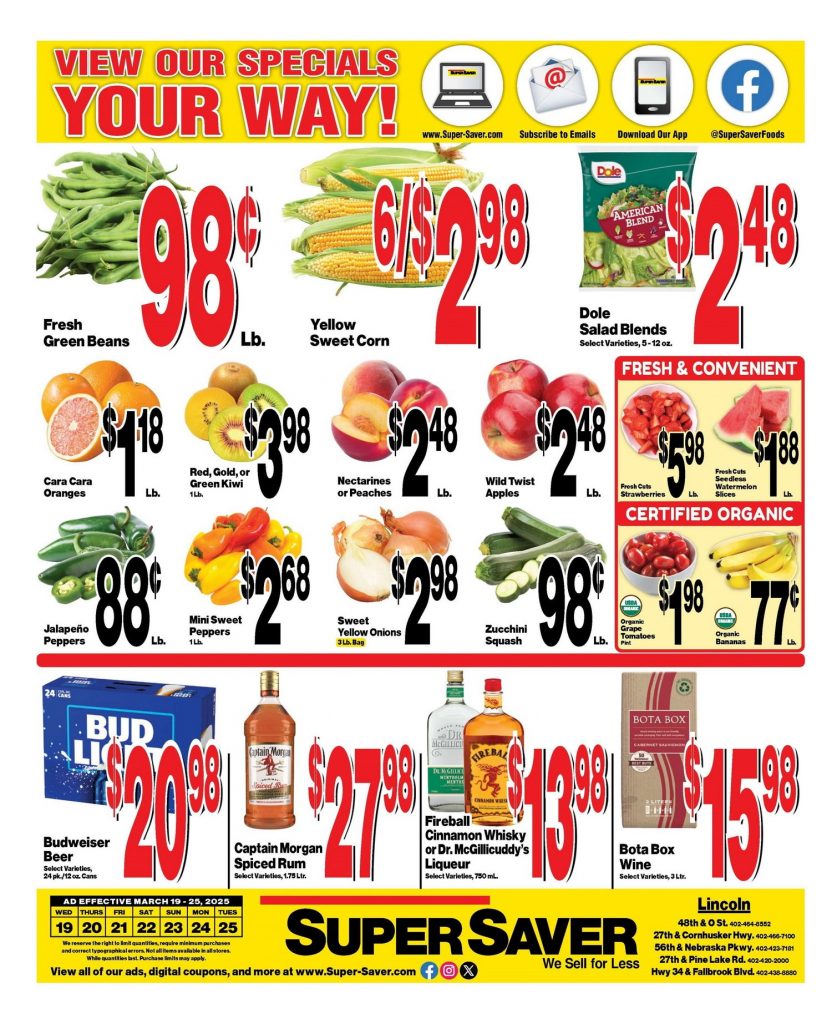 Super Saver Weekly Ad Mar 19 – Mar 25, 2025